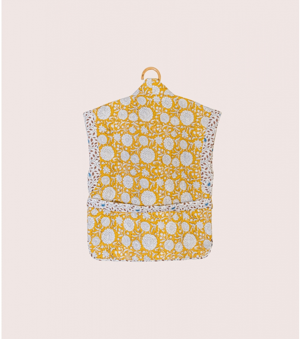 Floral jacket size S/M - Surya mustard yellow | Jamini