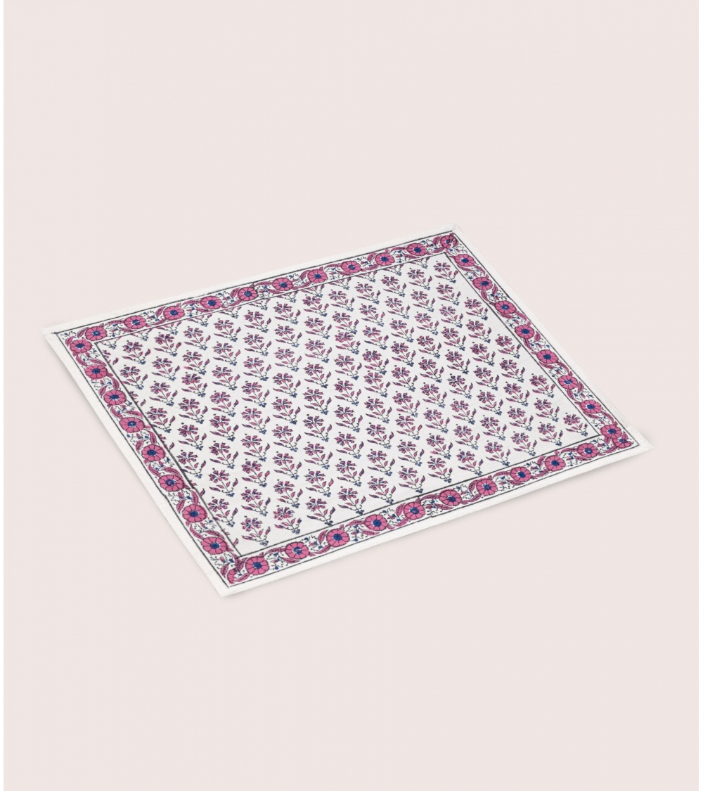 Set de table Fleuri en Coton Imprimé - 35x45 cm