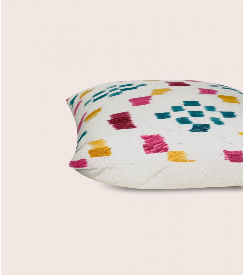 Pixel Sofa or Bed Cushion Cover with Ethnic Pattern