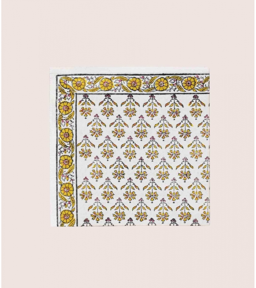 Colorful Printed Cotton Napkin - 45x45 cm