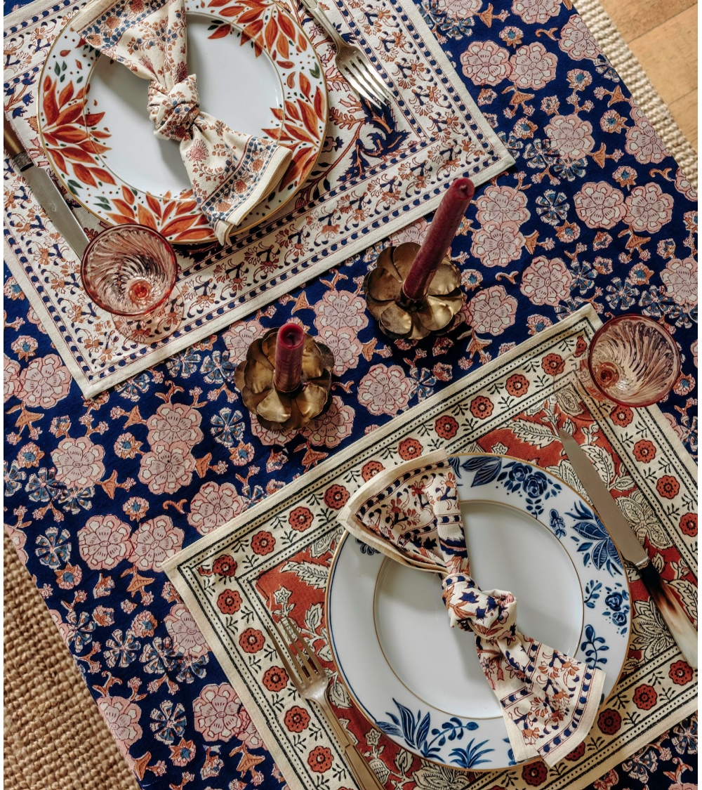 Set de table Fleuri en Coton Imprimé - 35x45 cm