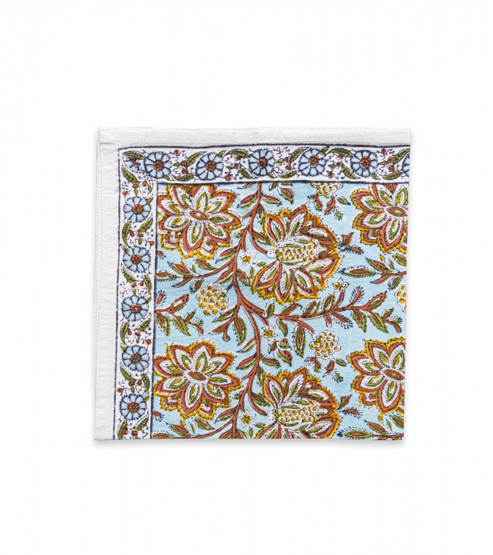 Block print cotton napkins | Jamini